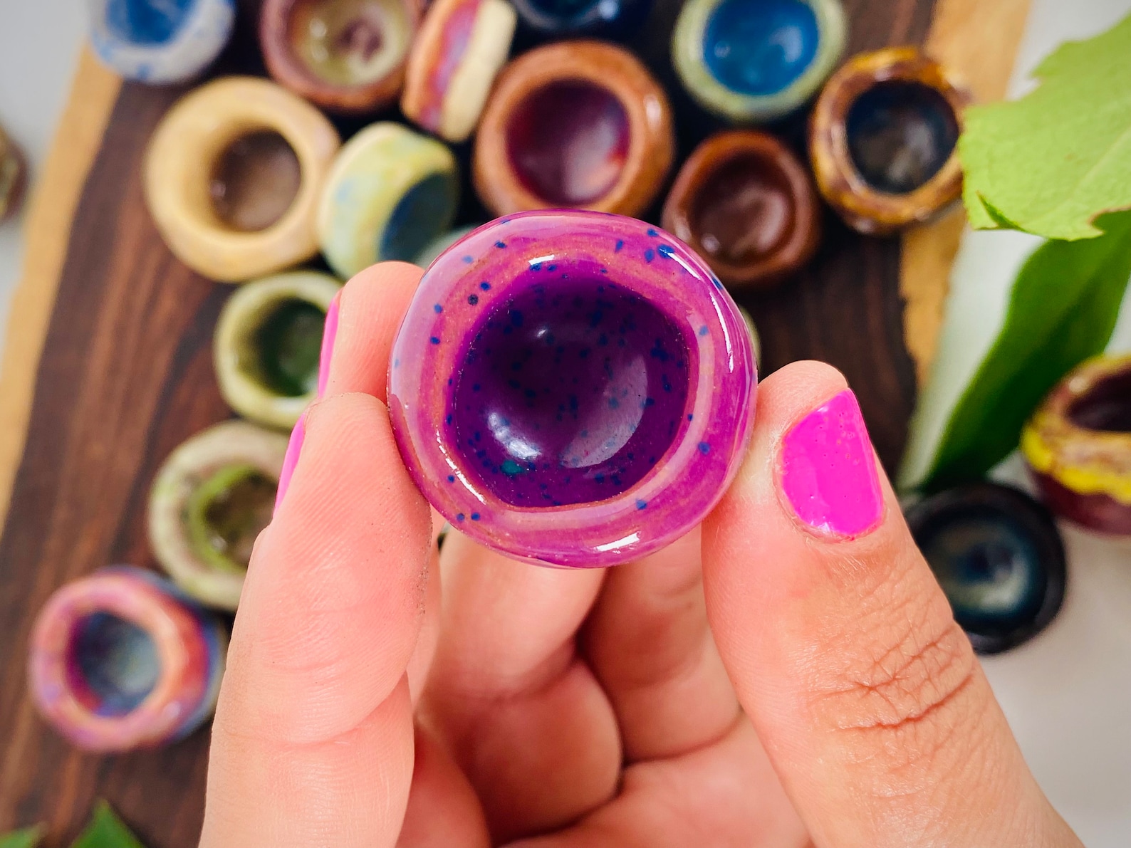 Tiny Ceramic Pinch Pots - Surprise Color Set of Three Mini Pots ...