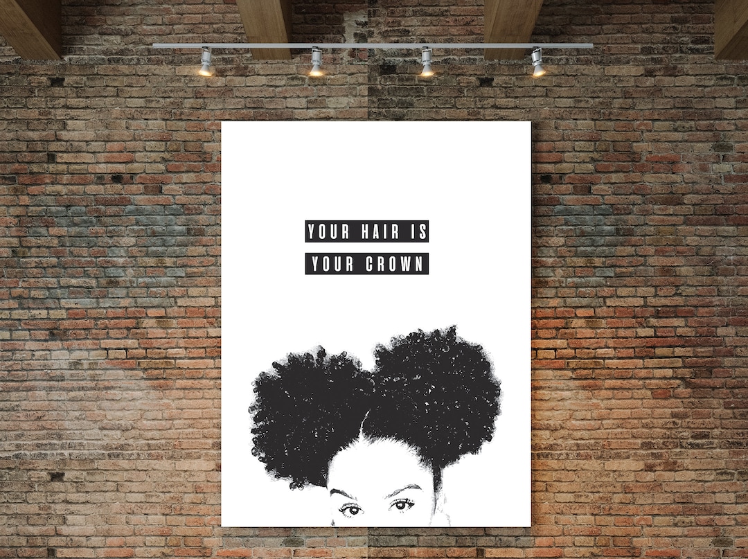 Natural Hair Poster, Natural Hair Art, Black Woman Poster, Fashion ...
