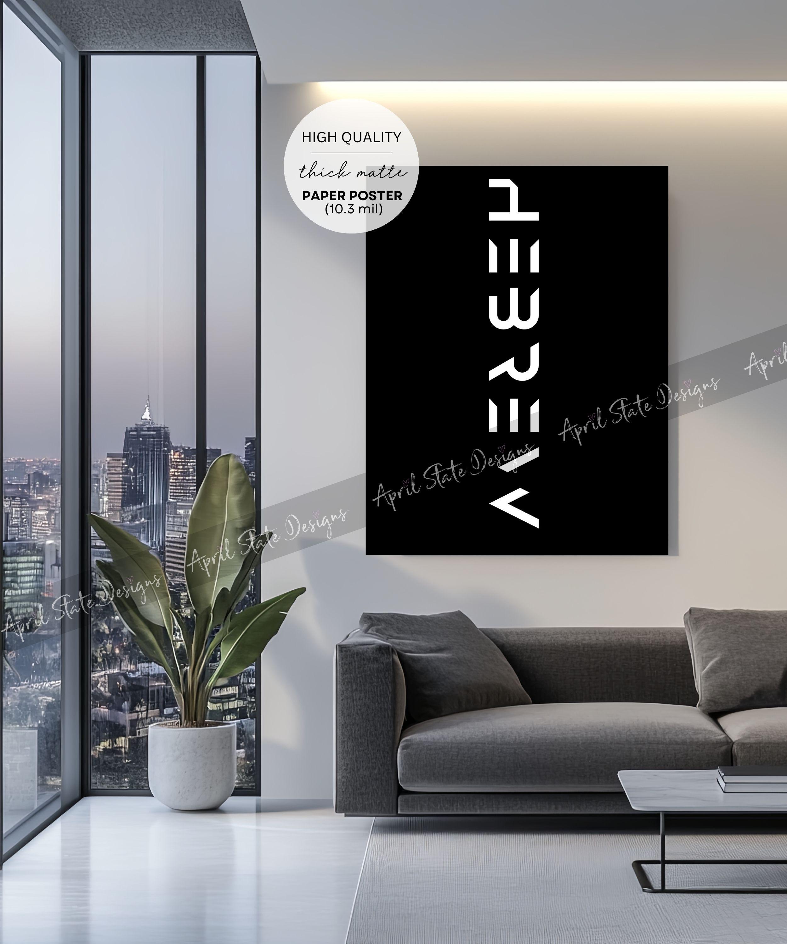 Hebrew Vertical Futuristic Typography Matte Poster - African American ...