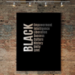 Black Excellence Poster, Melanin Art, Black Empowerment, Black Heritage ...