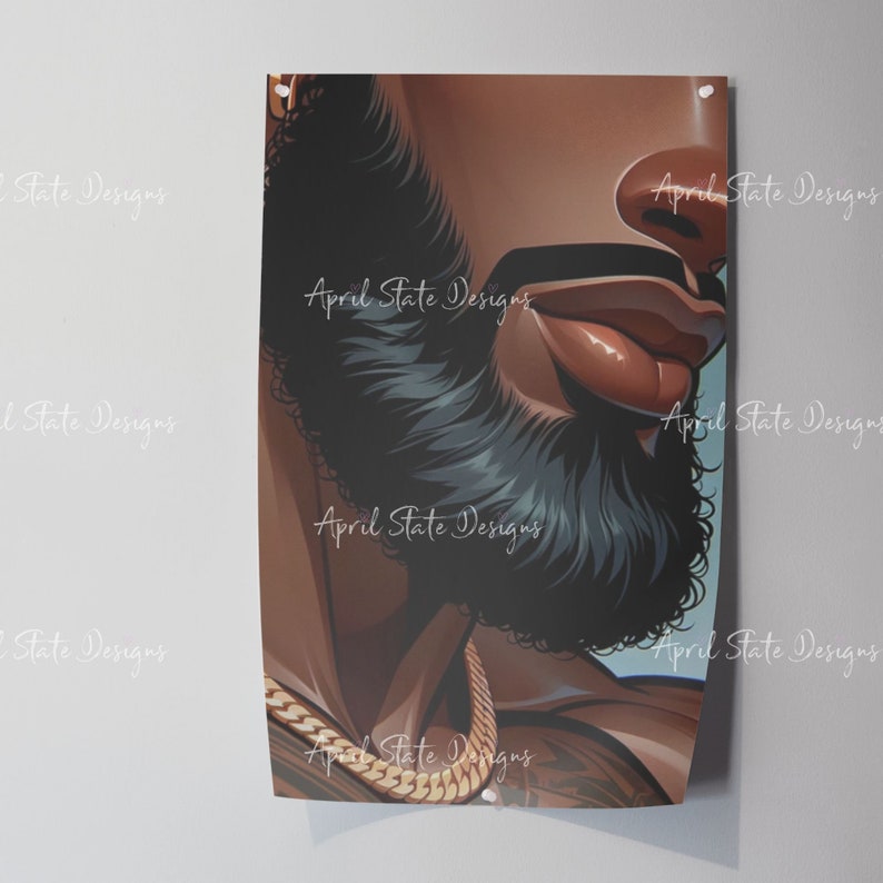 Handsome Black Man Poster, Face Art, Face Poster, Black Culture Art ...
