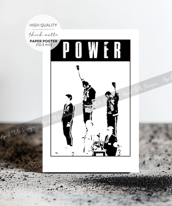 Black Power Fist Poster