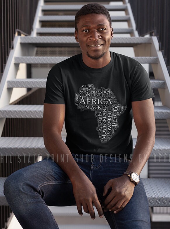 Africa Map Classic T-shirt Black Culture African American Tee - Etsy