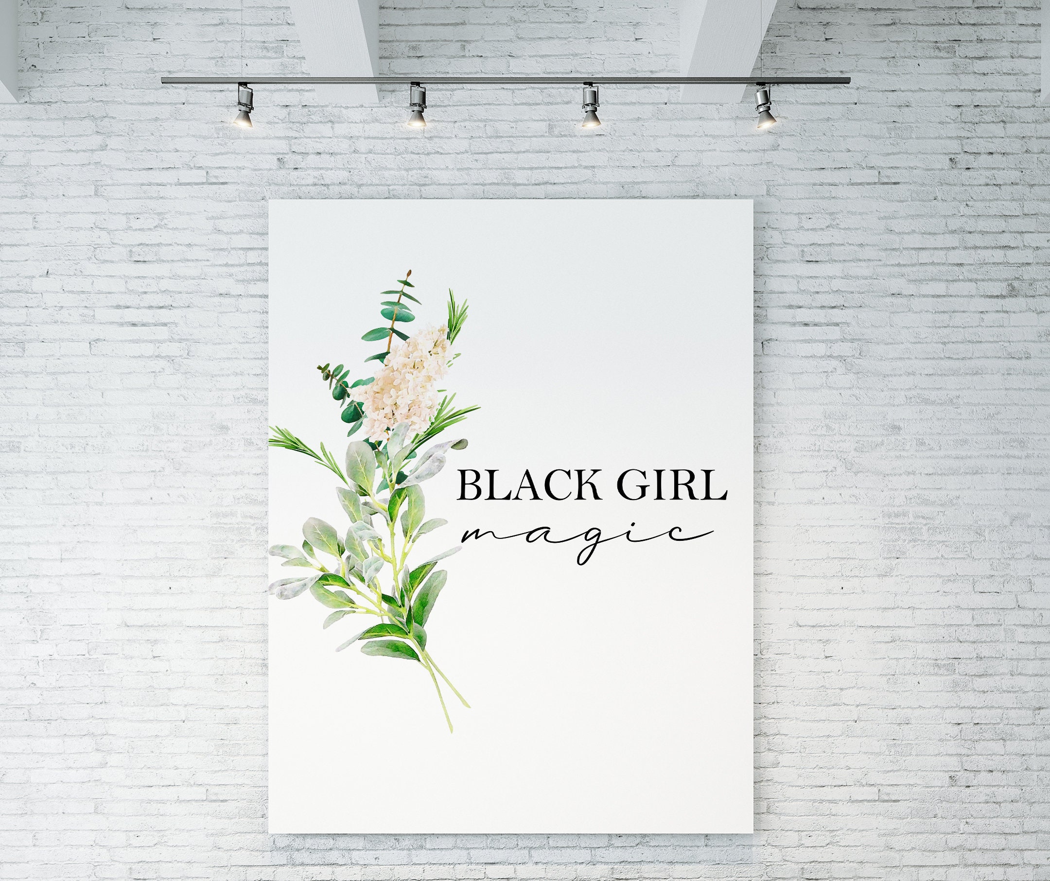 Black Girl Magic Poster Black Woman Print Afrocentric Art - Etsy