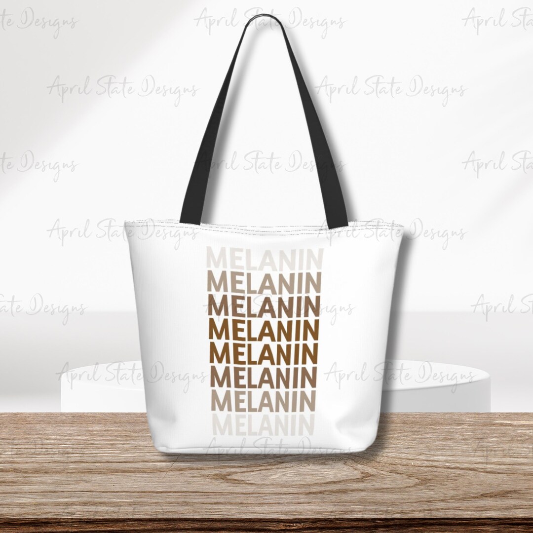 Melanin Brown Gradient Tote Shoulder Handbag With Zipper African ...