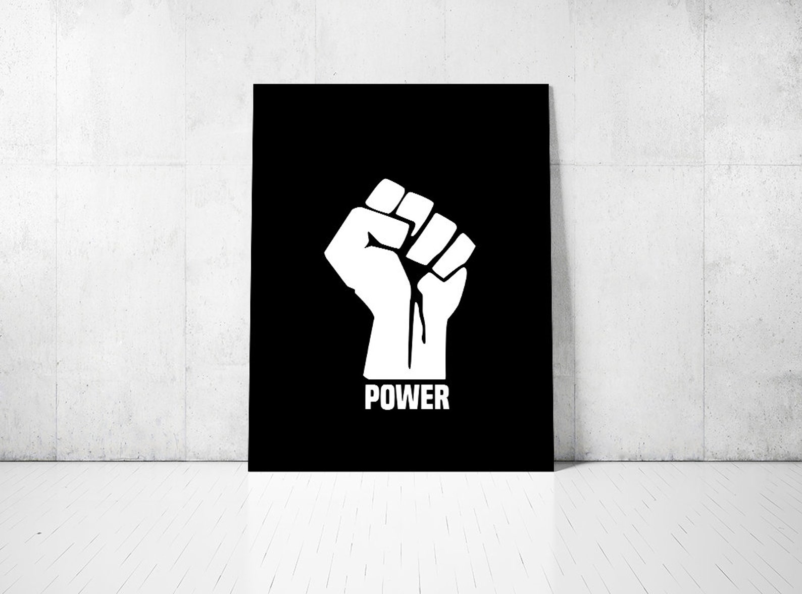 Power Fist Poster Melanin Black Empowerment Black History - Etsy