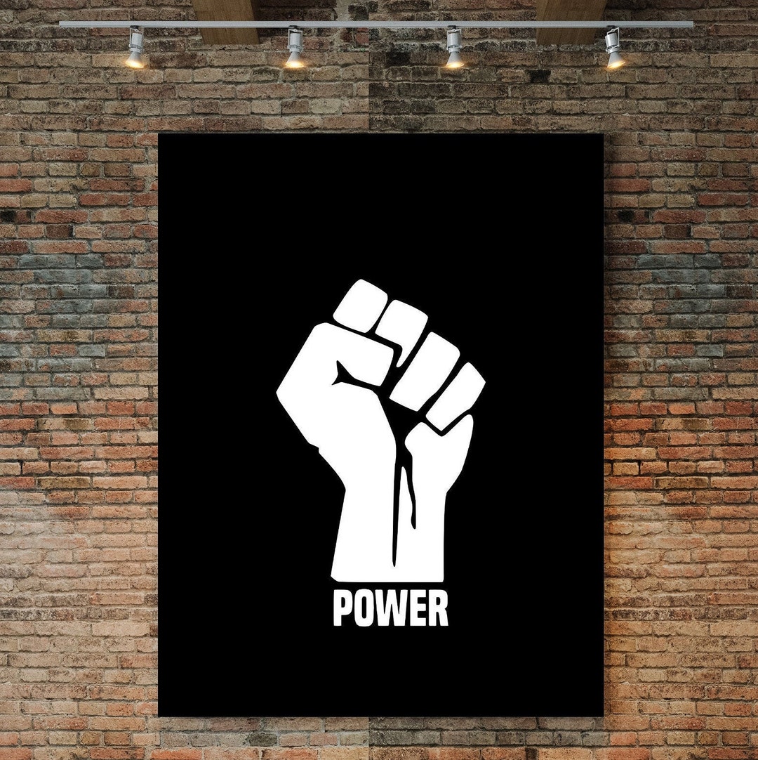 Power Fist Poster, Melanin, Black Empowerment, Black History Month ...