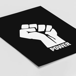 Power Fist Poster, Melanin, Black Empowerment, Black History Month ...