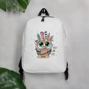 Owl Minimalist Backpack - Etsy