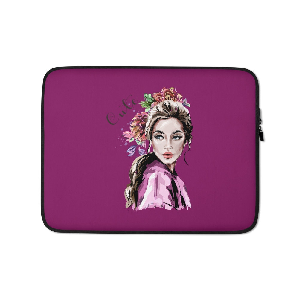 Girl Laptop Sleeve-mackbook Case - Etsy