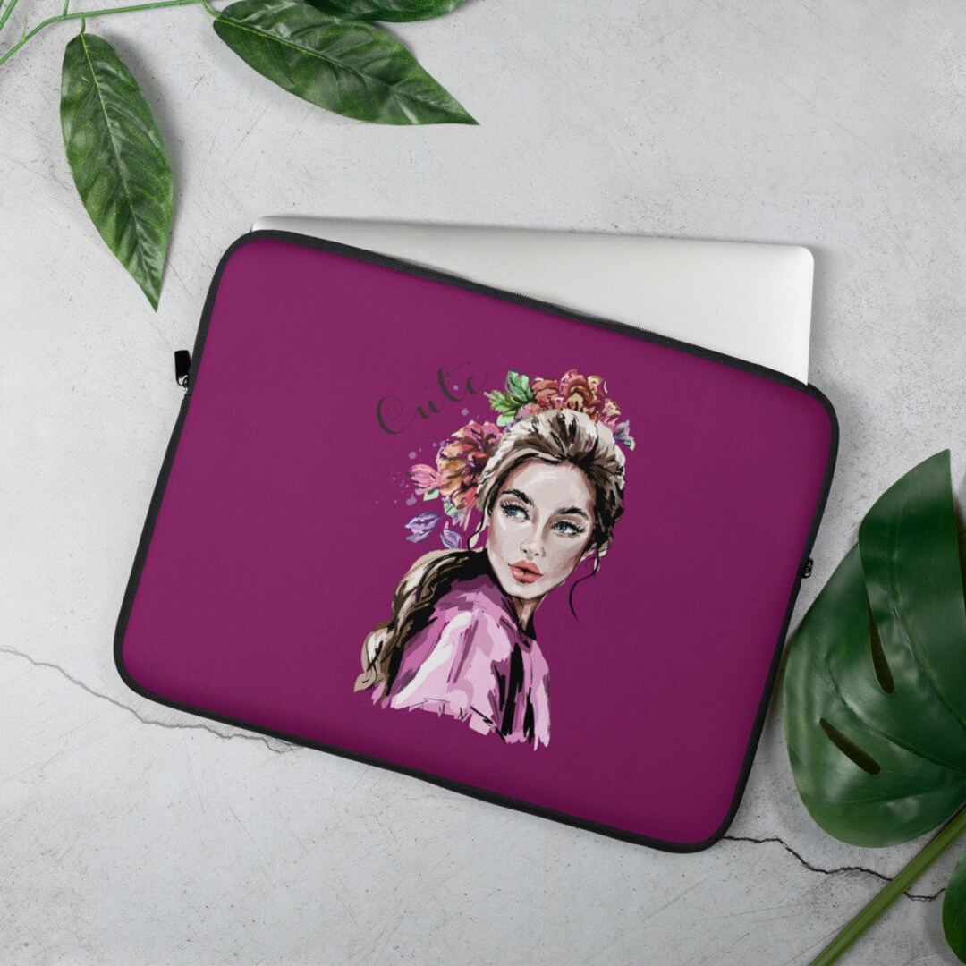 Girl Laptop Sleeve-mackbook Case - Etsy
