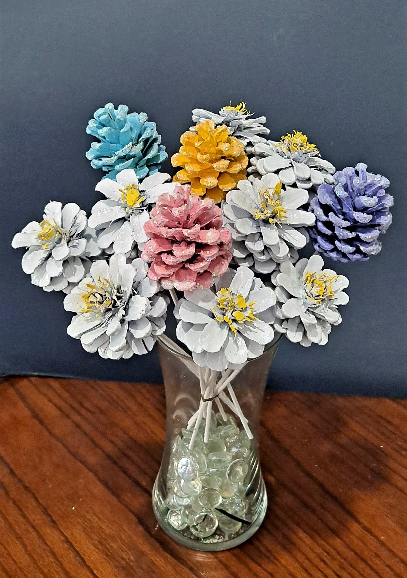 ONE Dozen Pinecone Flowers Spring Pine Cone Flowers Easter - Etsy