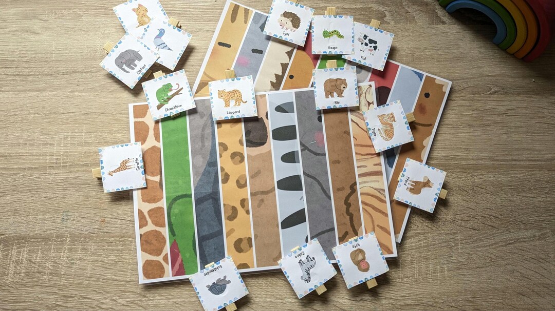 Recognize Patterns, Identify Animals – What Belongs to Whom? - Etsy