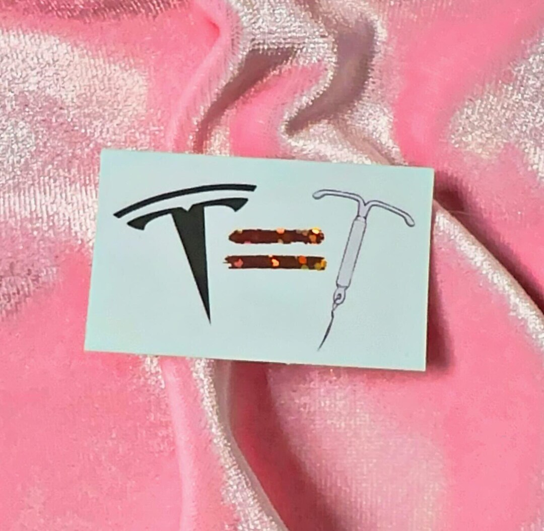 Tesla IUD - Vinyl Sticker - Etsy