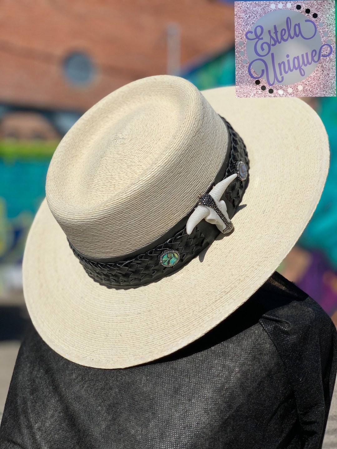 Western Cow Skull Hat; Leather and Rhinestones, Rodeo Hat - Etsy