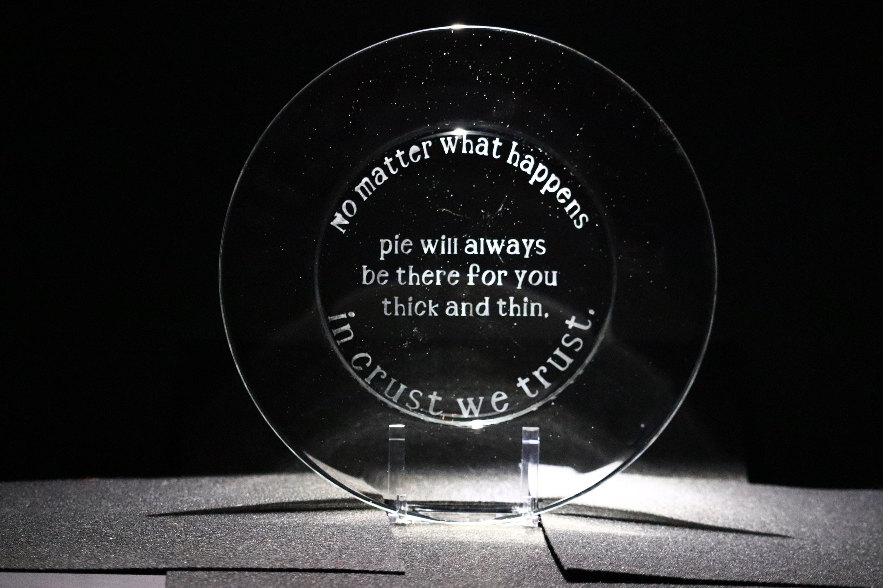 Etched Commemorative Dinner Plate - Quotes|sayings|jokes|memories - Etsy