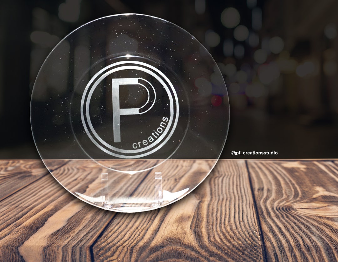 Etched Dinner Plate - Logos - Etsy