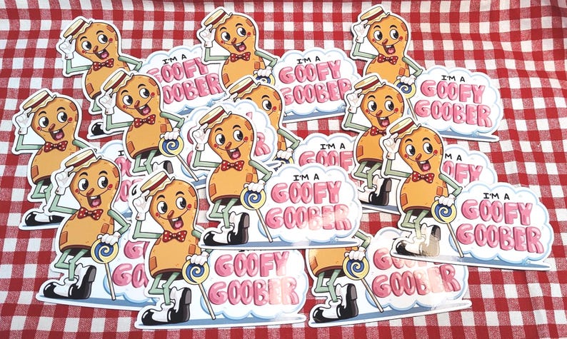 Goofy Goober Magnet - Cartoon Character Fridge Decor - Etsy