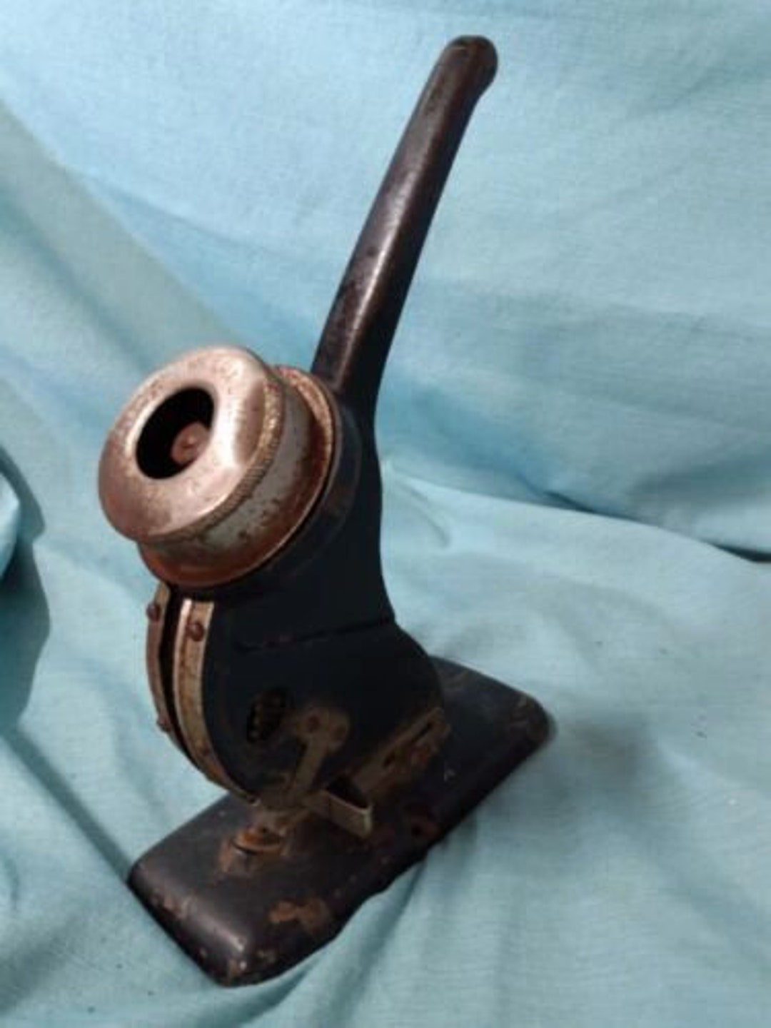 Antique Bates Ajax Eyelet Fastener Eyeleter Hand Press Punch Tool Cast ...
