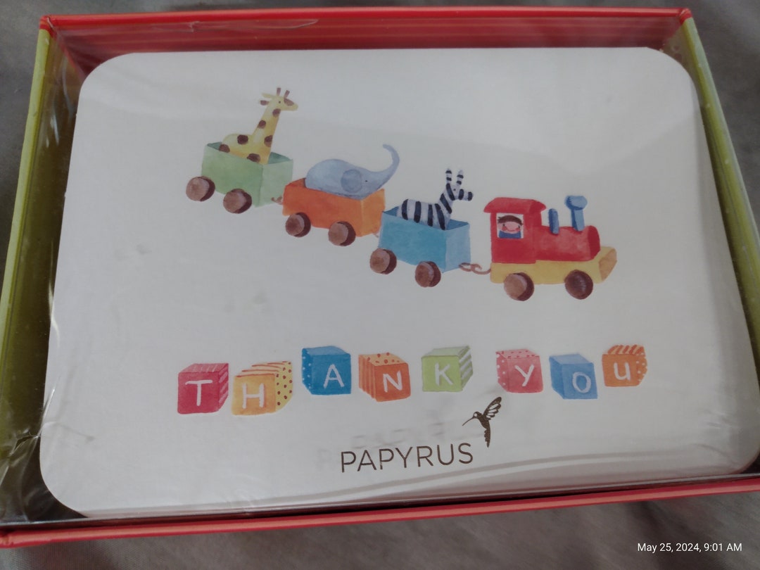 New Papyrus Boxed Blank Note Baby Giftthank You Cards 12 Ct. Cards ...