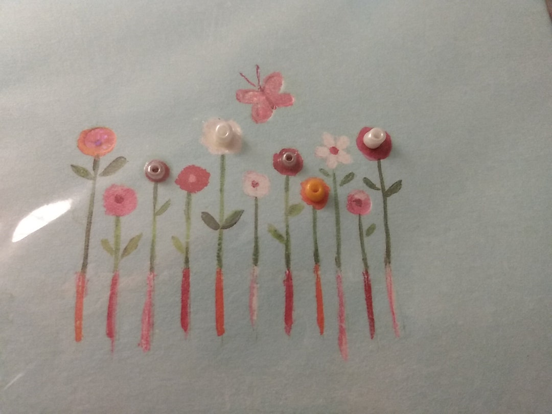 Papyrus Blank Inside Card New Unopened Beaded Flowers 7" X 5" - Etsy