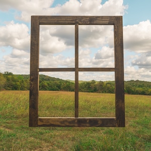 Rustic Farmhouse Window Frame With Farmhouse Egg Wreath/ Custom ...