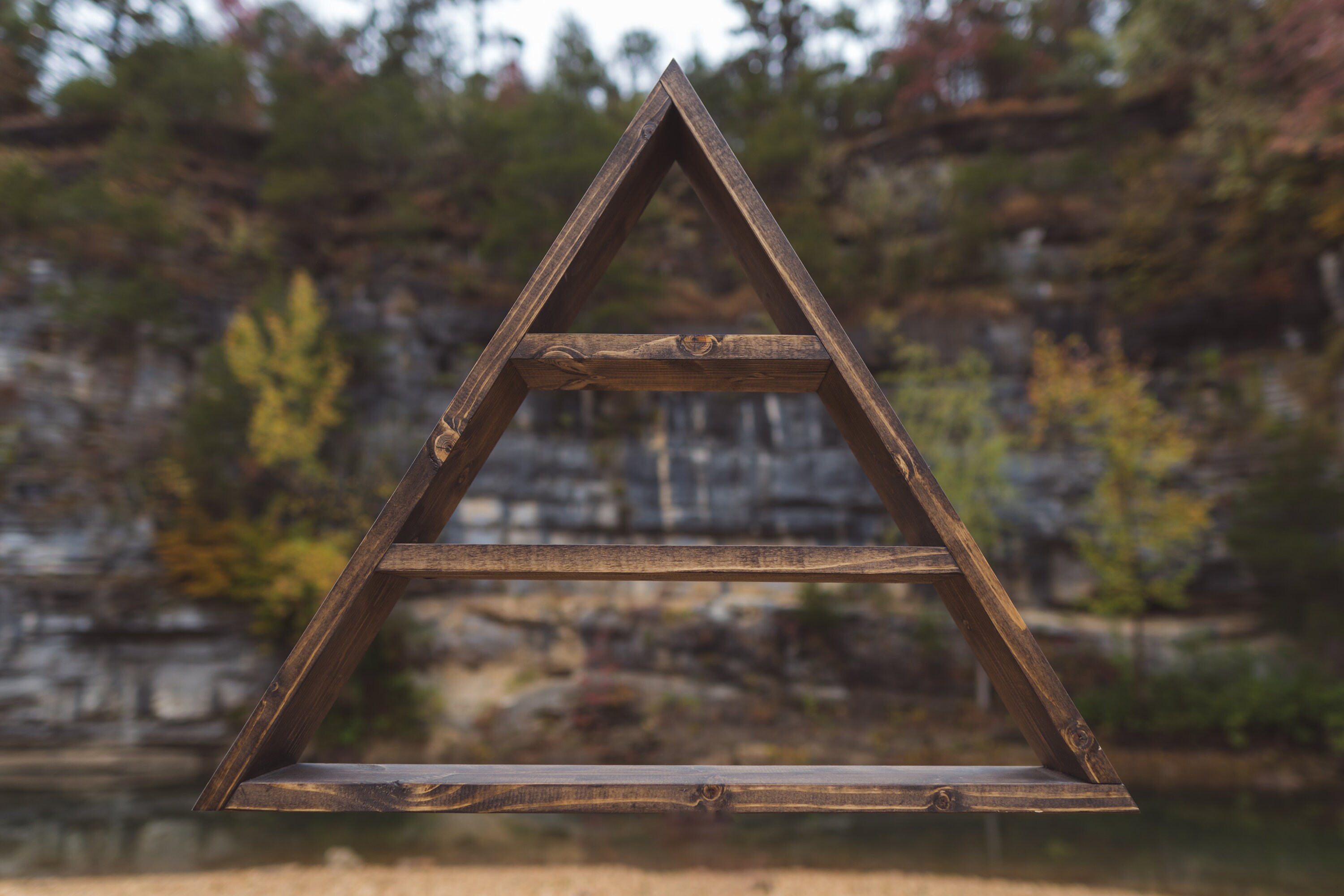 Rustic Triangle Shelf/ Essential Oils/ Custom/ Bedroom/ Living | Etsy