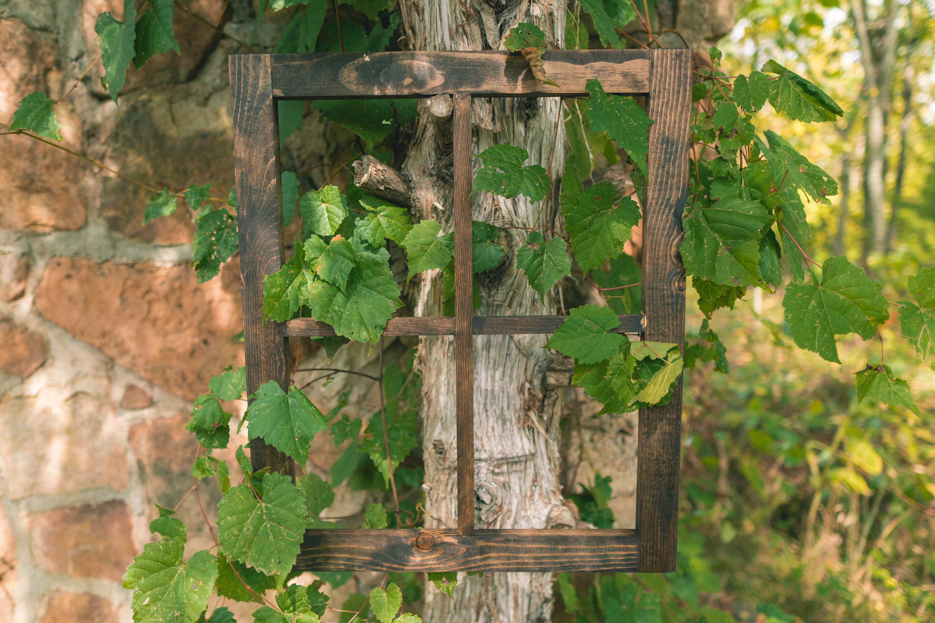 Rustic Farmhouse Window Frame With Farmhouse Egg Wreath/ Custom ...