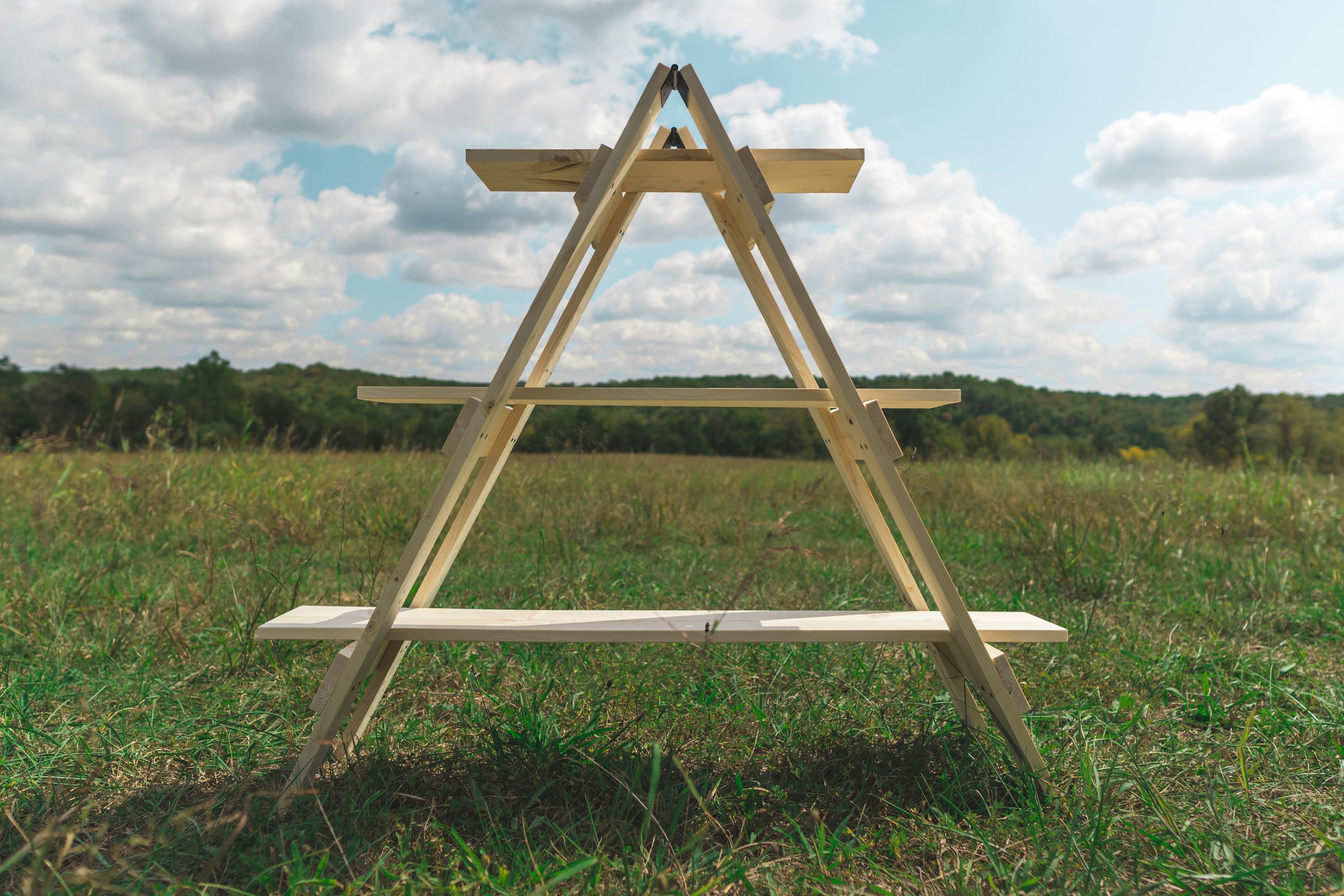 Rustic Cascade Ladder Shelf/ 3-tier Bookcase/ A-frame Ladder - Etsy