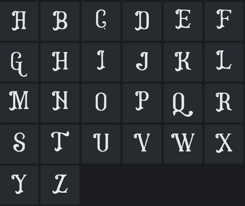 Fancy Cap Fonts - Etsy