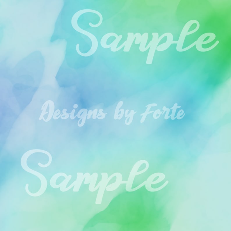 Watercolor Digital Paper Pack: 10 Sheets, 12x12 in (digital Download ...