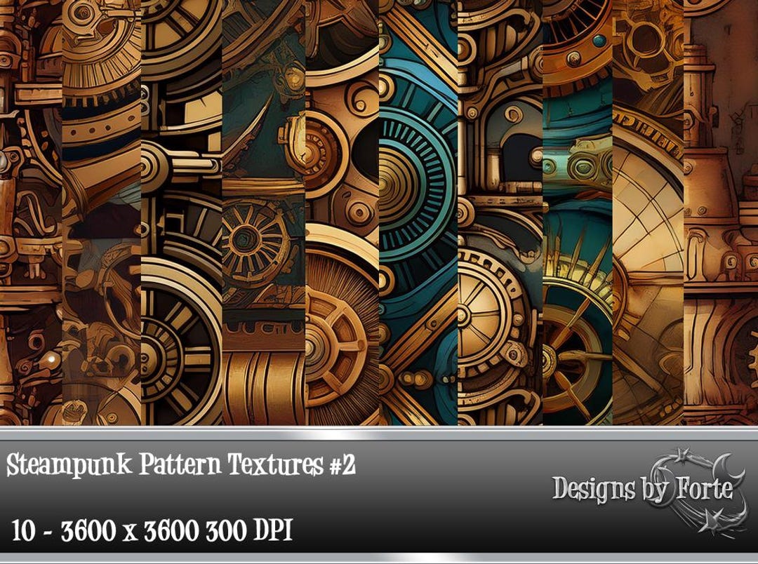 Steampunk Pattern Textures Set 2 - Etsy