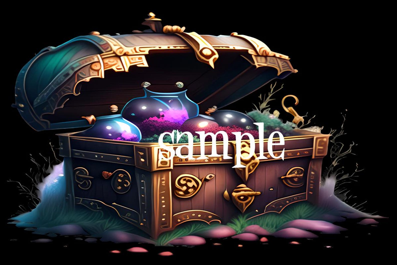 Enchanted Chest Clip Art Set - Etsy