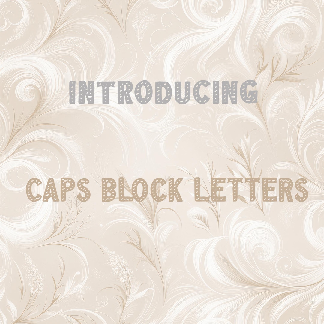 Cap Block Font - Bold Block Letters, Uppercase Typography, Custom Fonts ...