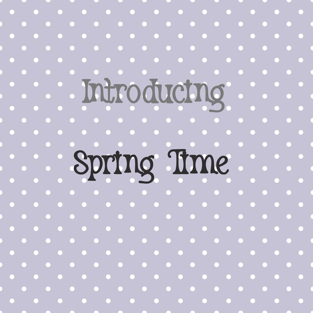 Spring Time Display Font - Playful and Elegant Lettering for Spring ...
