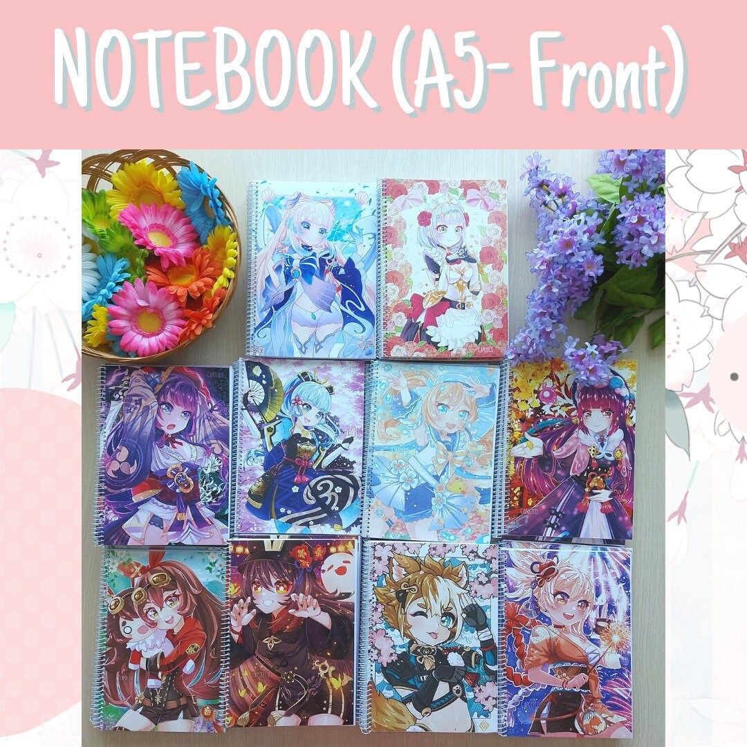 Genshin Impact A5 Spiral Notebooks Free A5 Print With Every Order READ ...
