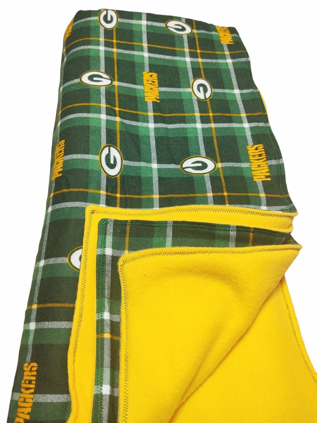 Green Bay Packers Blanket|40 X 40 Reversible Flannel/fleece| Green Bay ...