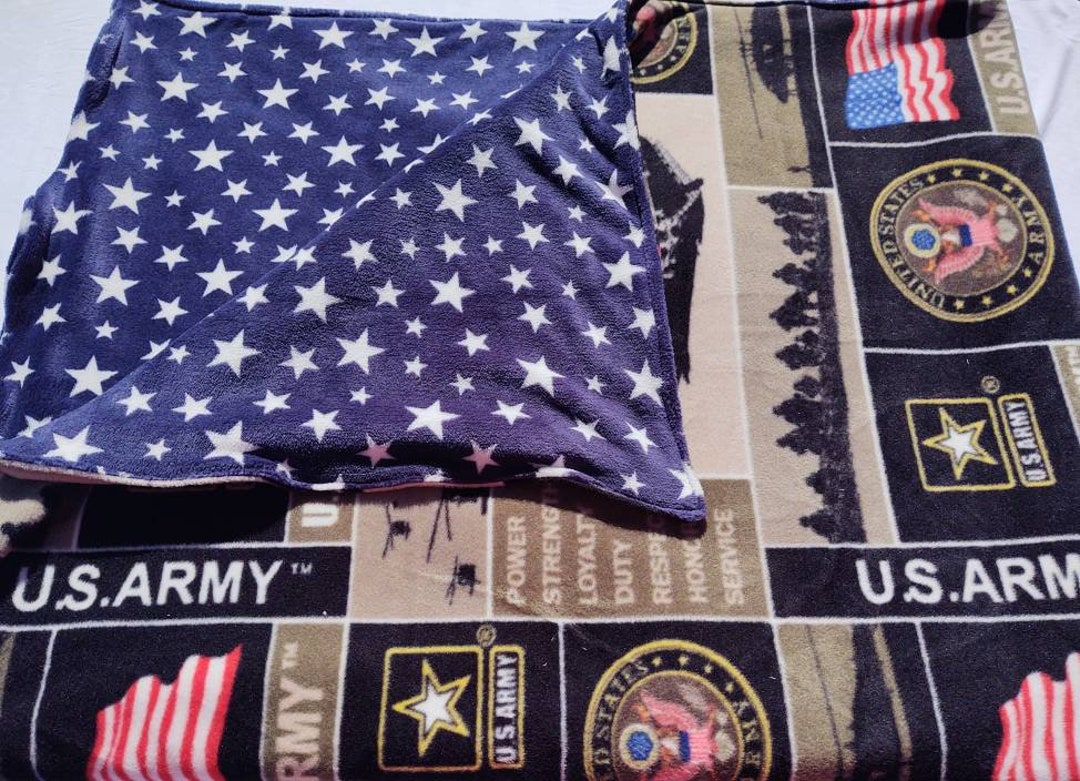 US Army Lap Blanket | 36”x60” | Double-sided Fleece | Wheelchair ...