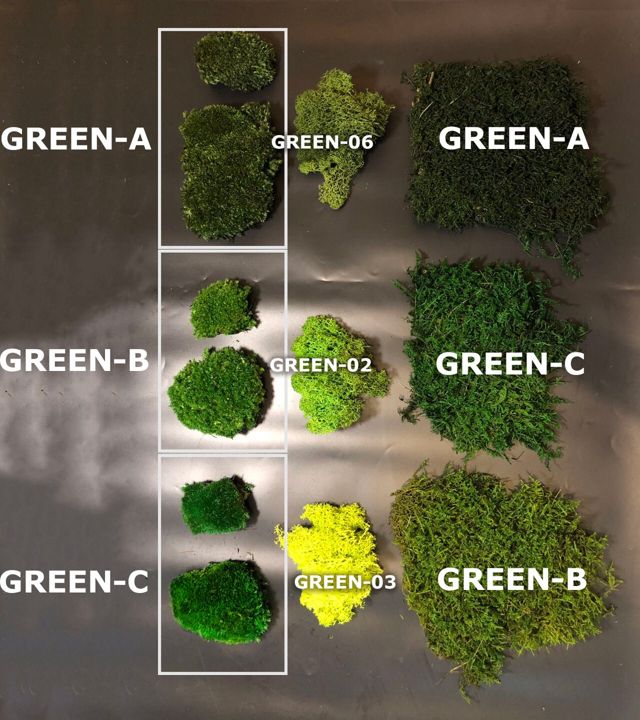 Prefleur DIY B Crafts Assorted Moss Kit Mixed Preserved - Etsy