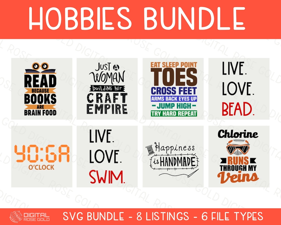 Hobbies Bundle - SVG BUNDLE - Hobby Digital Designs, Beading Crafting ...