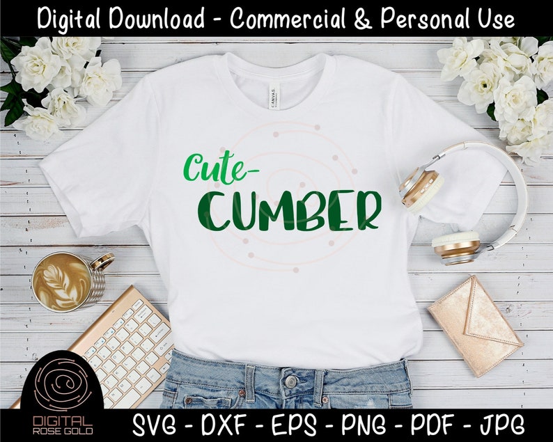 Cute-cumber Funny Vegetable SVG Food Design Cucumbers - Etsy