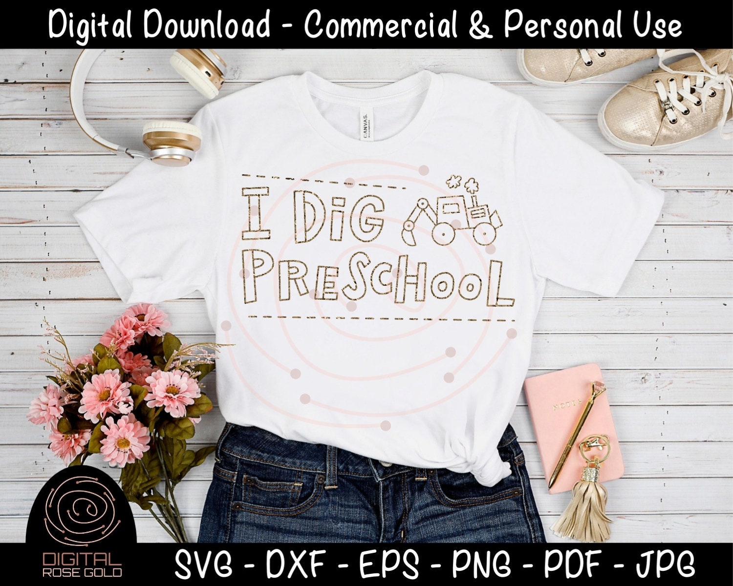I Dig Preschool Kids Preschool SVG Digging Dirt Trucks SVG | Etsy