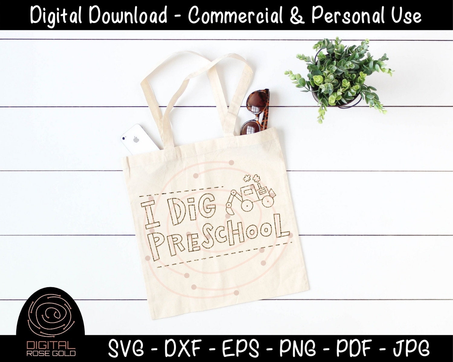 I Dig Preschool Kids Preschool SVG Digging Dirt Trucks SVG | Etsy