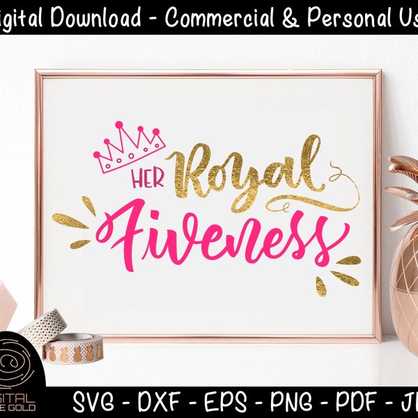 The Royal Fiveness Svg - Etsy