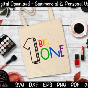 Big One- First Birthday SVG, Turning One Years Old, Birthday Party SVG ...