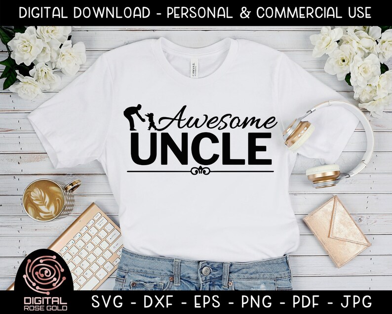 Tío impresionante tío SVG, amable tío SVG, regalo de tío favorito ...