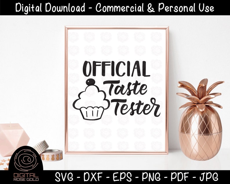 Official Taste Tester Funny Kids SVG Cooking Baking Svg - Etsy
