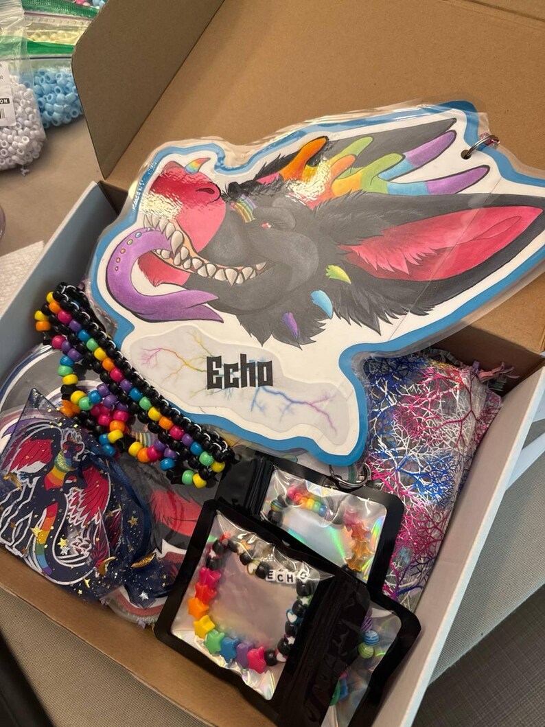 Custom Kandi Art Fursona Box - Etsy