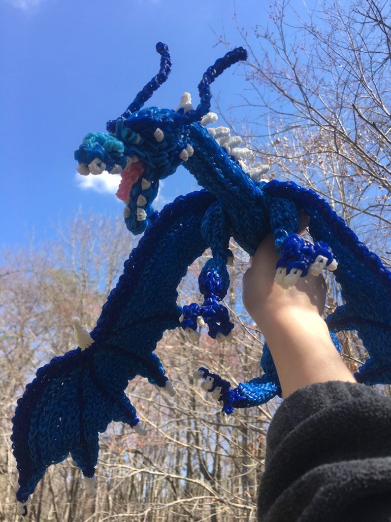 Saphira From Eragon Rainbow Loom Dragon - Etsy