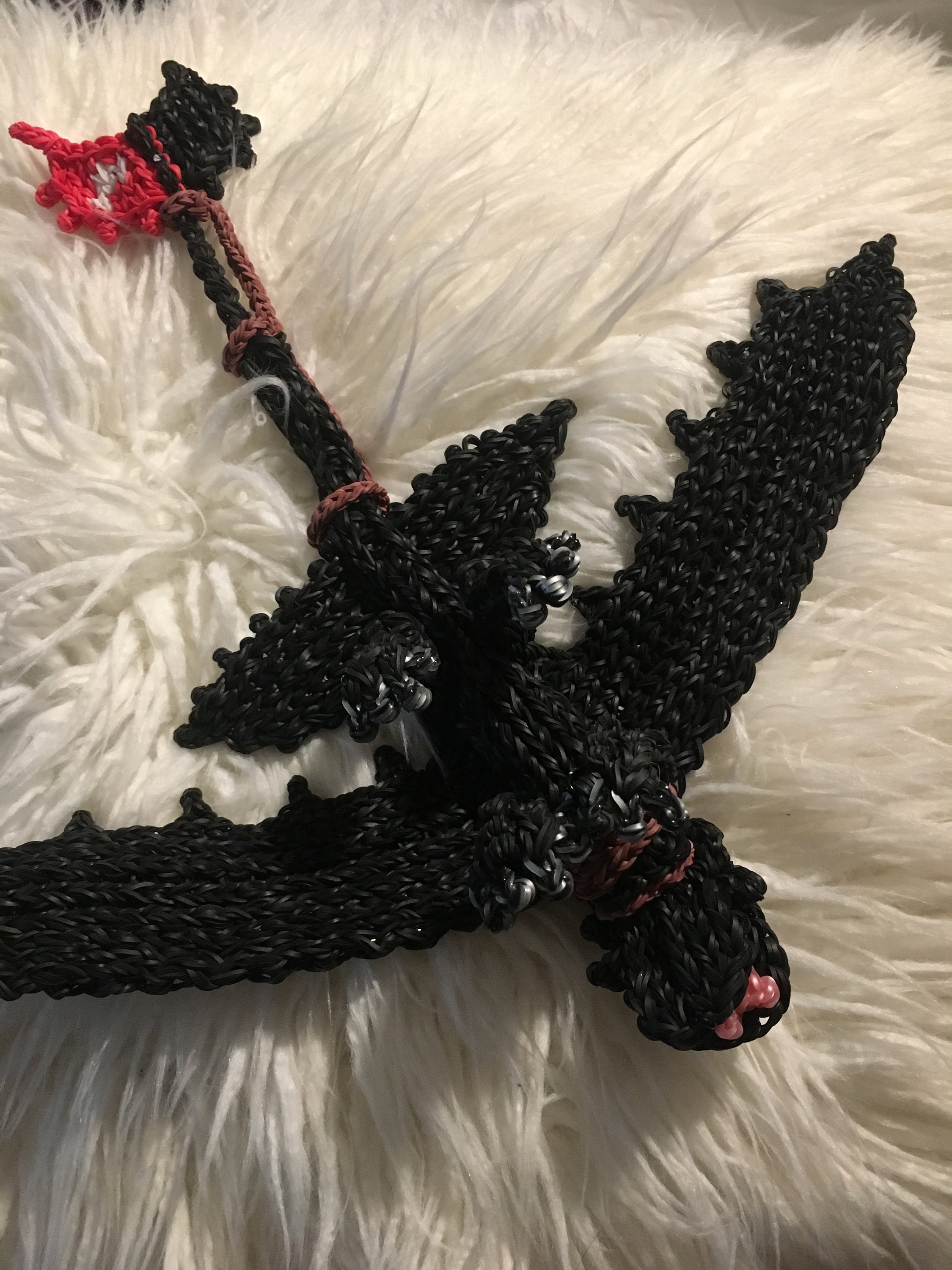 Rainbow Loom Toothless From How to Train Your Dragon - Etsy